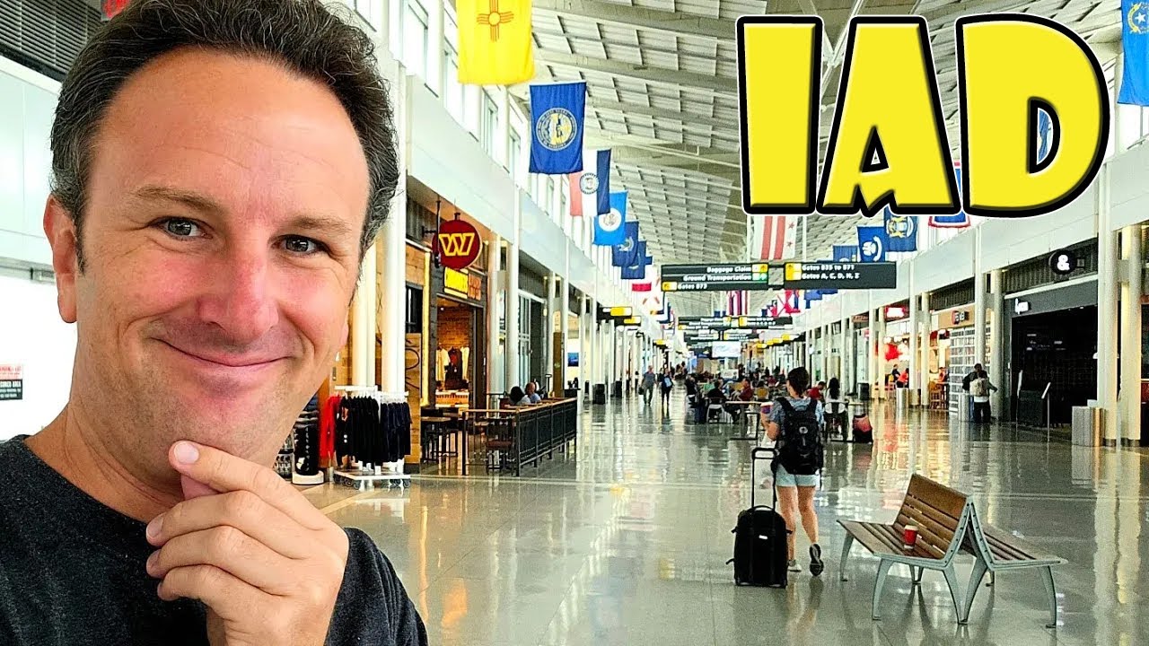 Washington Dulles Airport Terminal A & B Complete Tour - Yellow ...